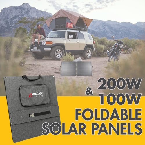 NEW Products: 200W & 100W Foldable Solar Panels | Wagan Corporation